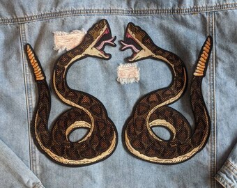 Snake Iron on Patch - Etsy