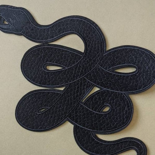 Large Octopus Black and White Iron on Embroidered Patch - Etsy