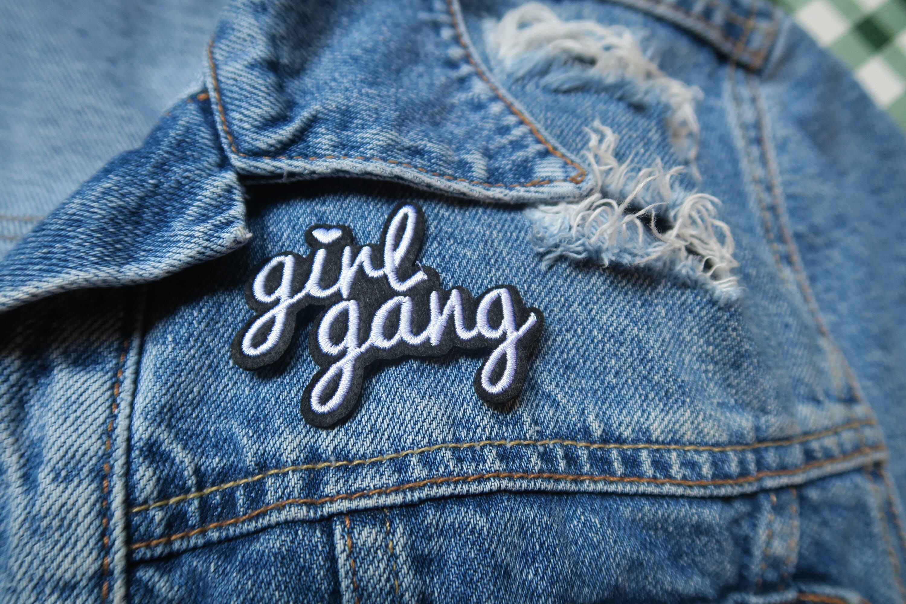Girl Gang // DIY Feminism Patch Embroidered Iron Sew on Badge | Etsy