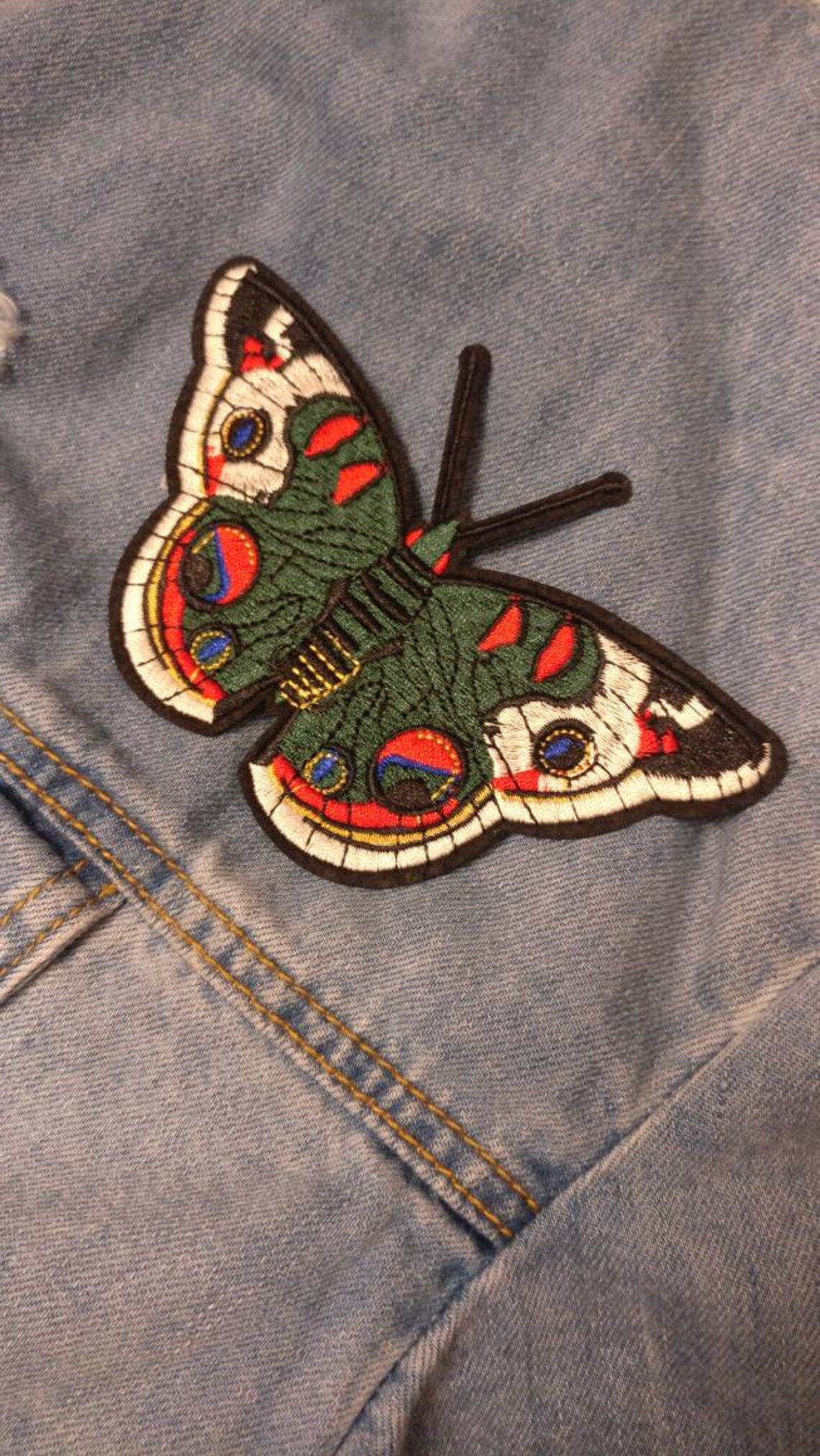 Flappy Boi // DIY Embroidered Iron on Sew Patch Creature Gift | Etsy UK