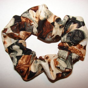 Dog Puppy Canine Fabric Hair Scrunchie, Women's Scrunchies, Weimaraners ...