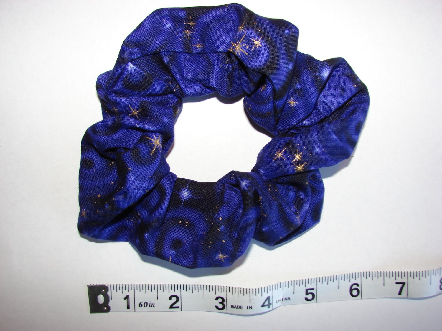 Dark PURPLE Night Sky Fabric Hair Scrunchie Women's - Etsy