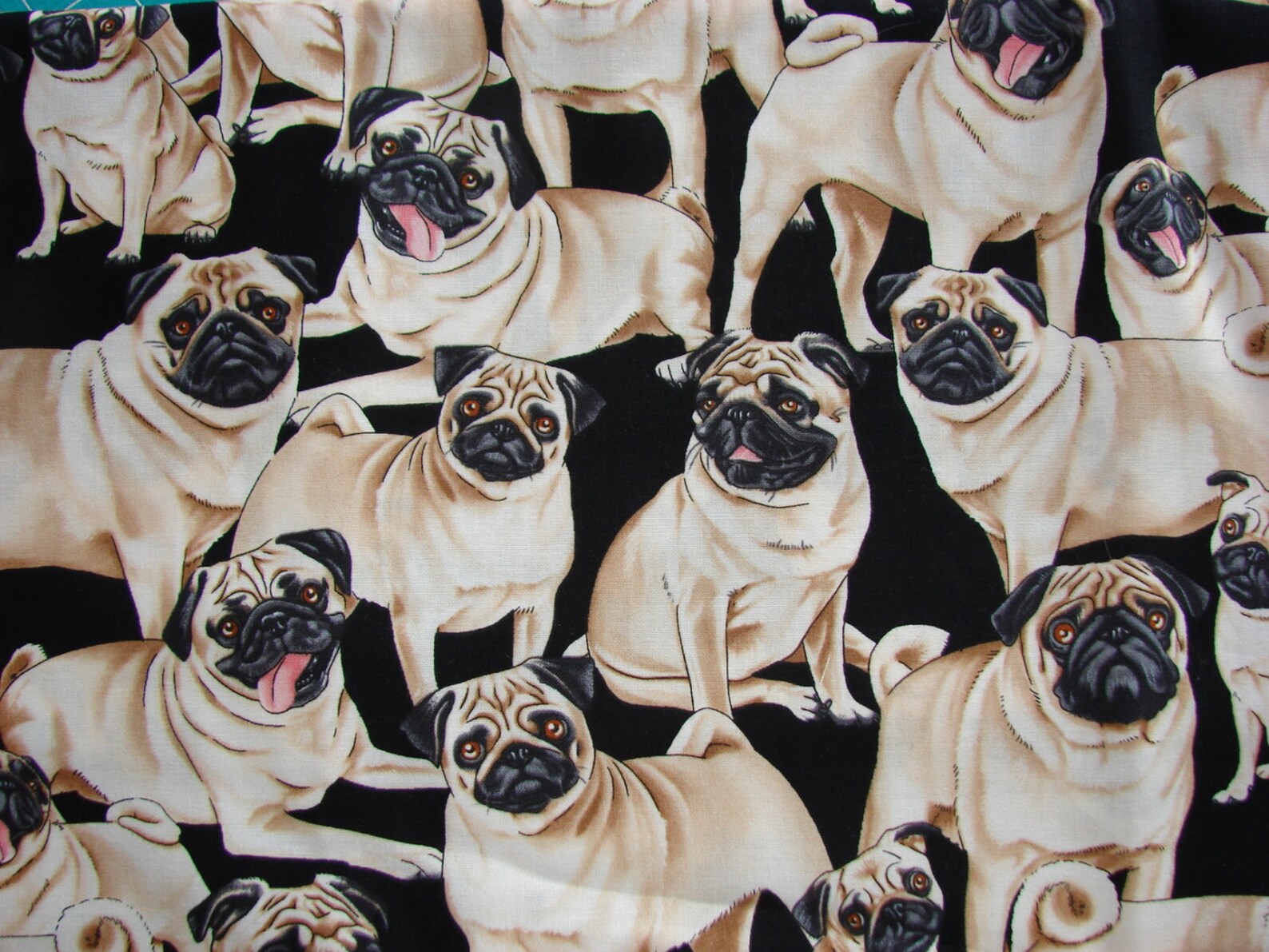Pug Dog Canine Fabric Hair Scrunchie, Womans Scrunchies, Dogs Puppies ...