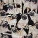 Pug Dog Canine Fabric Hair Scrunchie, Womans Scrunchies, Dogs Puppies ...