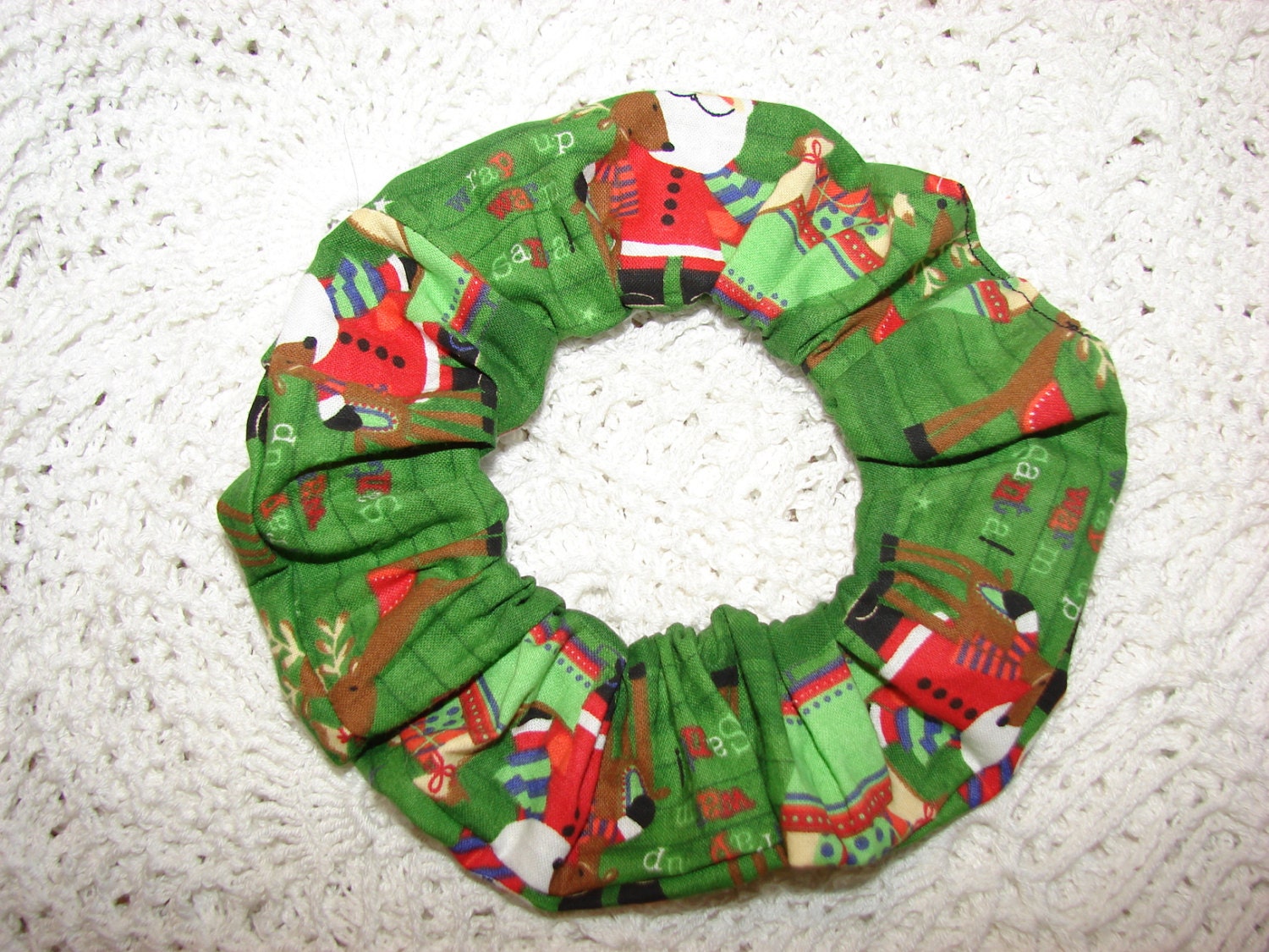 Reindeer Santa Sleigh Packages Merry Christmas Fabric Hair - Etsy