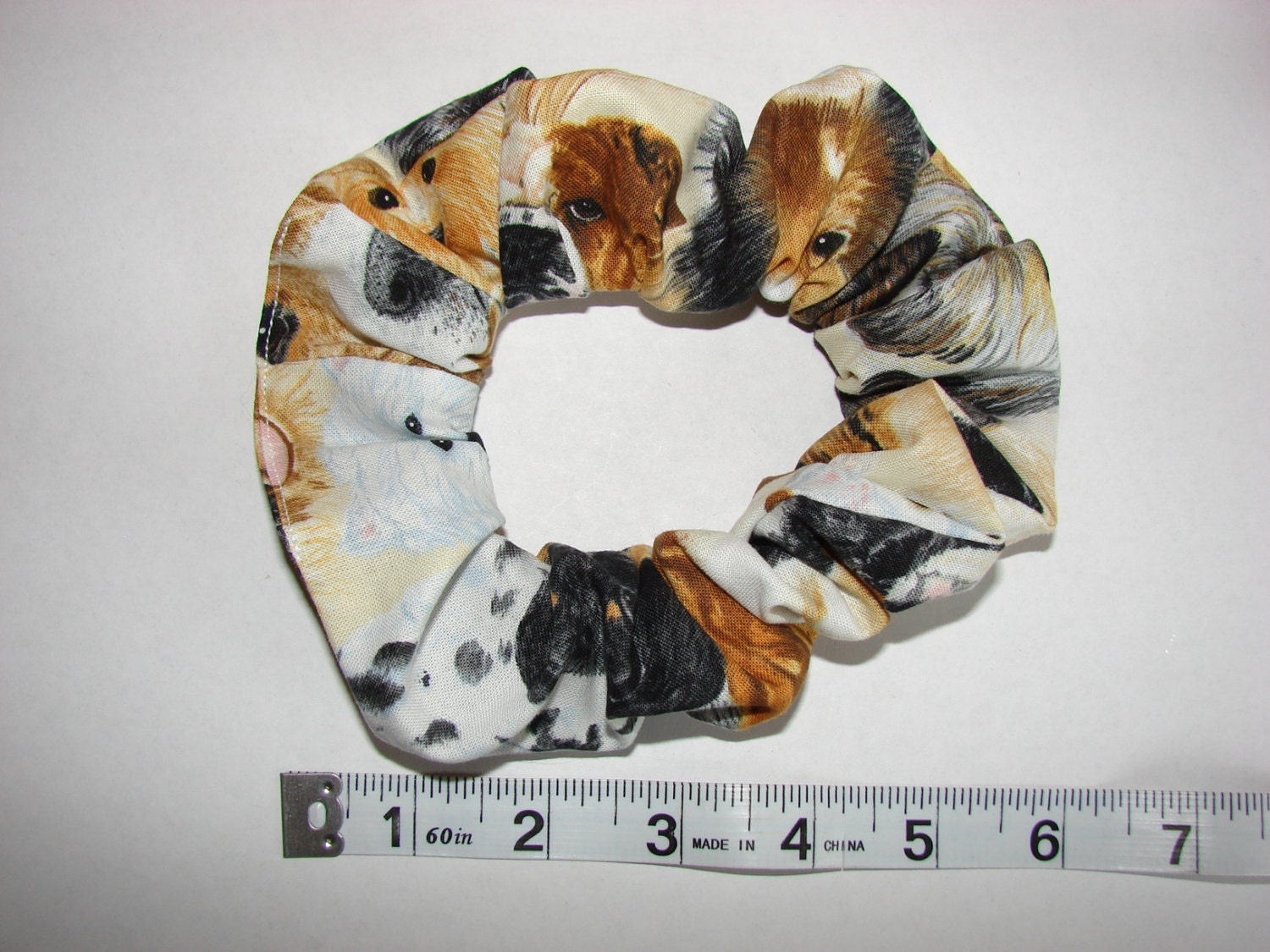 Dogs Fabric Hair Scrunchie Dog Lover Gift Womans Scrunchies - Etsy