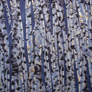 Purple Blue ASPEN Trees Fabric Handmade Hair Scrunchie, Women's ...