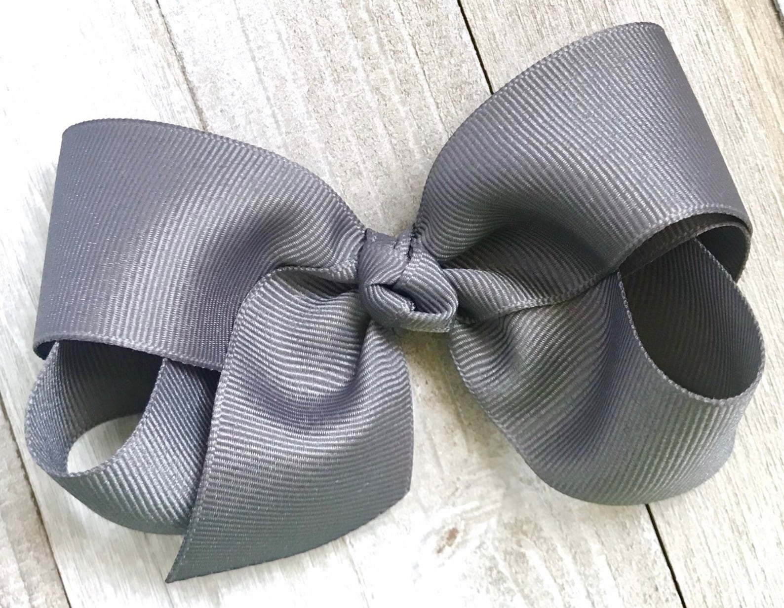 Gray Hair Bow Hair Bows Bows for Girls Christmas Hair Bow | Etsy