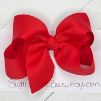 Red Bow - Etsy