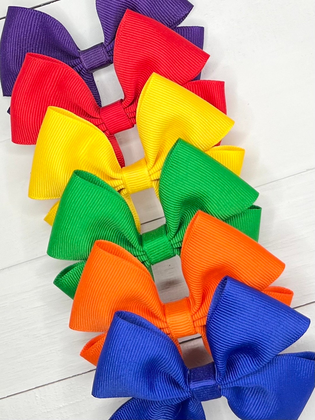 Pick Colors-girls Pinwheel Hair Bows, Solid Hair Bows, Toddler Piggy ...