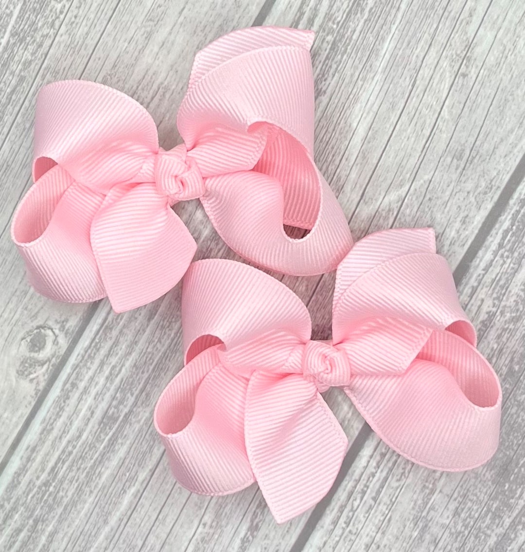 Light Pink Hair Bow, Hair Bows, Baby Hair Bow, Baby Girl Bows, Baby Bow ...