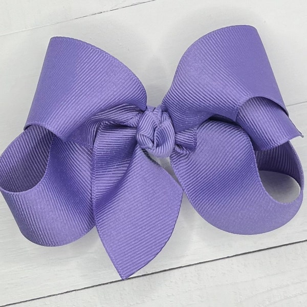 Purple Hair Bow - Etsy