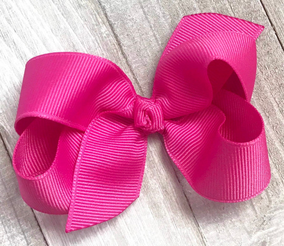 Raspberry Pink Hair Bow, Hair Bows, Easter Bows for Girls, Newborn Baby ...
