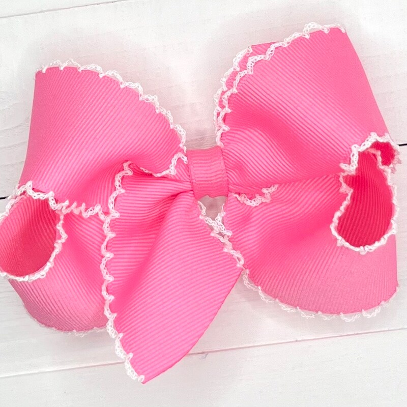 Hot Pink Hair Bow - Etsy