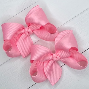 Pink Hair Bow Hair Bows Bows for Girls Baby-toddler Bows - Etsy