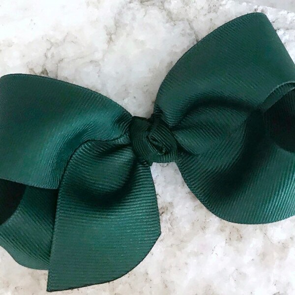 Green Hair Bow - Etsy