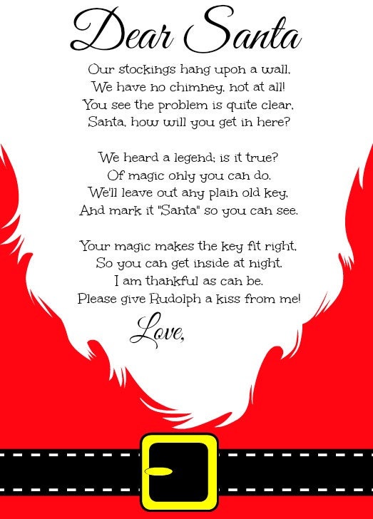 Santa's Magic Key Santa Key Christmas Key | Etsy