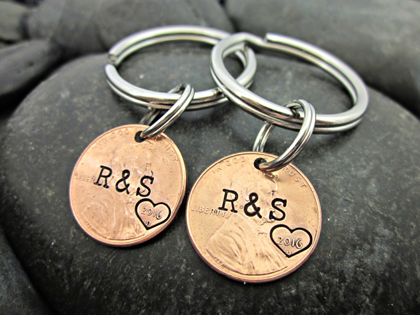 Couples Keychains Keychain Set of 2 Wedding Anniversary - Etsy