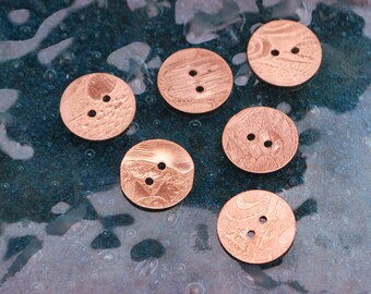 Copper buttons | Etsy