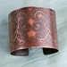 Decorative Snow Leopard Cuff, Vintage Design Leopard Copper Bracelet - Etsy