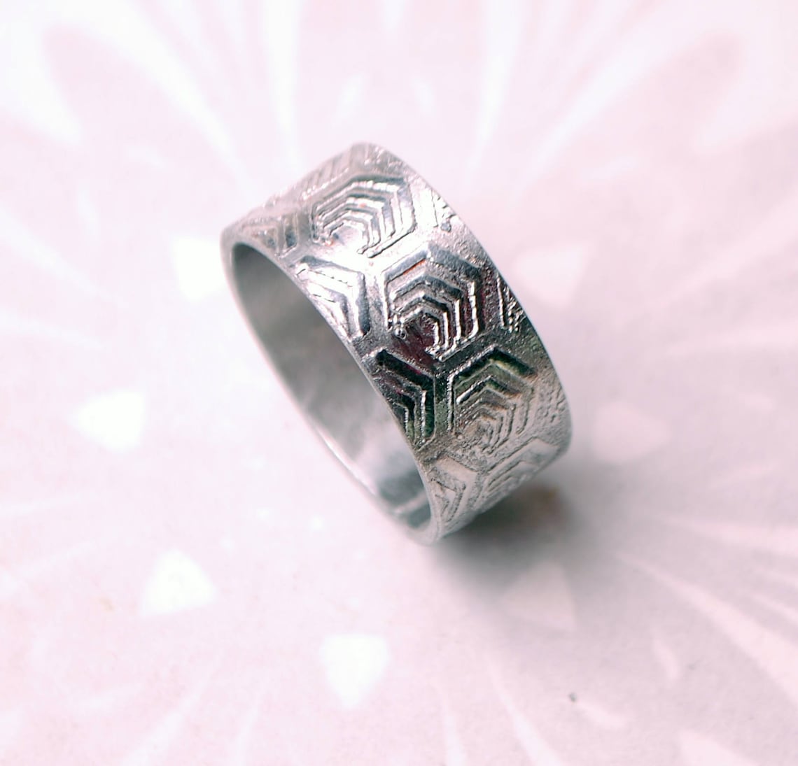 Honeycomb Ring Bee Cells Beehive Ring Bee Ring Silver - Etsy