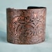 Decorative Lynx Cuff Vintage Design Lynx Copper Bracelet - Etsy