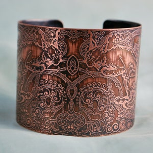 Decorative Lynx Cuff, Vintage Design Lynx Copper Bracelet - Big Cat ...