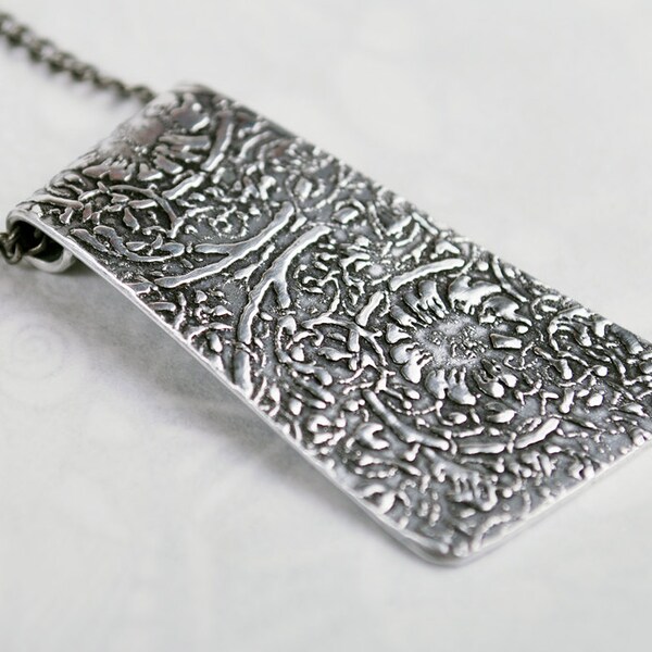 Embossed Necklace - Etsy