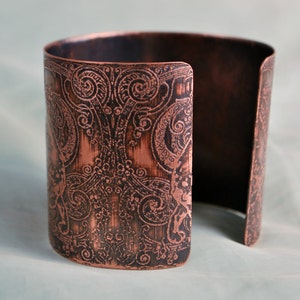 Decorative Lynx Cuff, Vintage Design Lynx Copper Bracelet - Big Cat ...