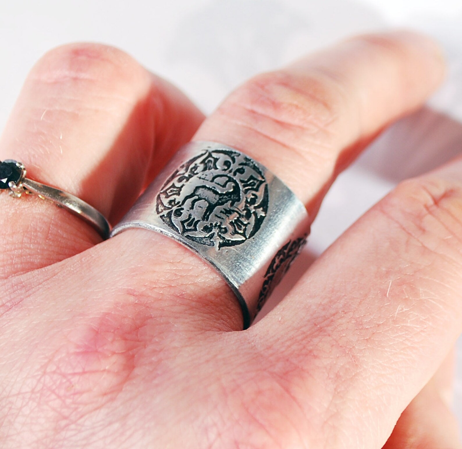 Goat Ring Stag Ring Rabbit Ring Animal Jewellery Aluminium - Etsy