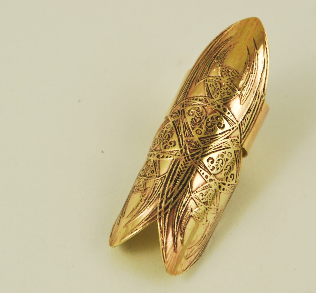 Medieval Etched Shield Ring - Armour Ring - Brass Ring - Church Window ...