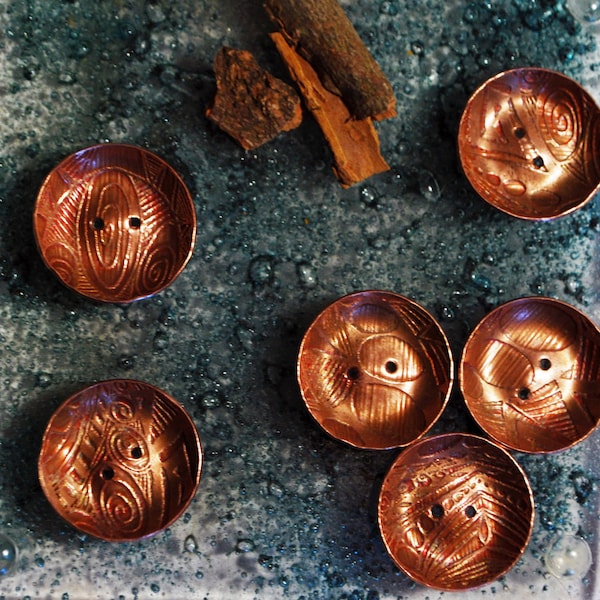 Copper Buttons - Etsy