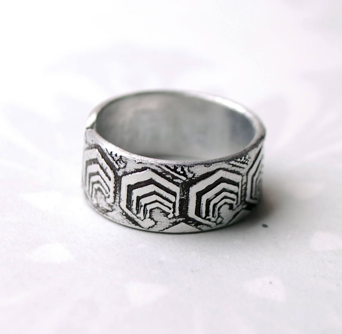 Honeycomb Ring Bee Cells Beehive Ring Bee Ring Silver - Etsy