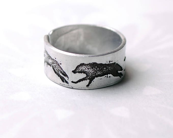 Wolf Ring, Running Wolves, Wild Dog Ring, Odin Ring, Wednesday's Wolves ...
