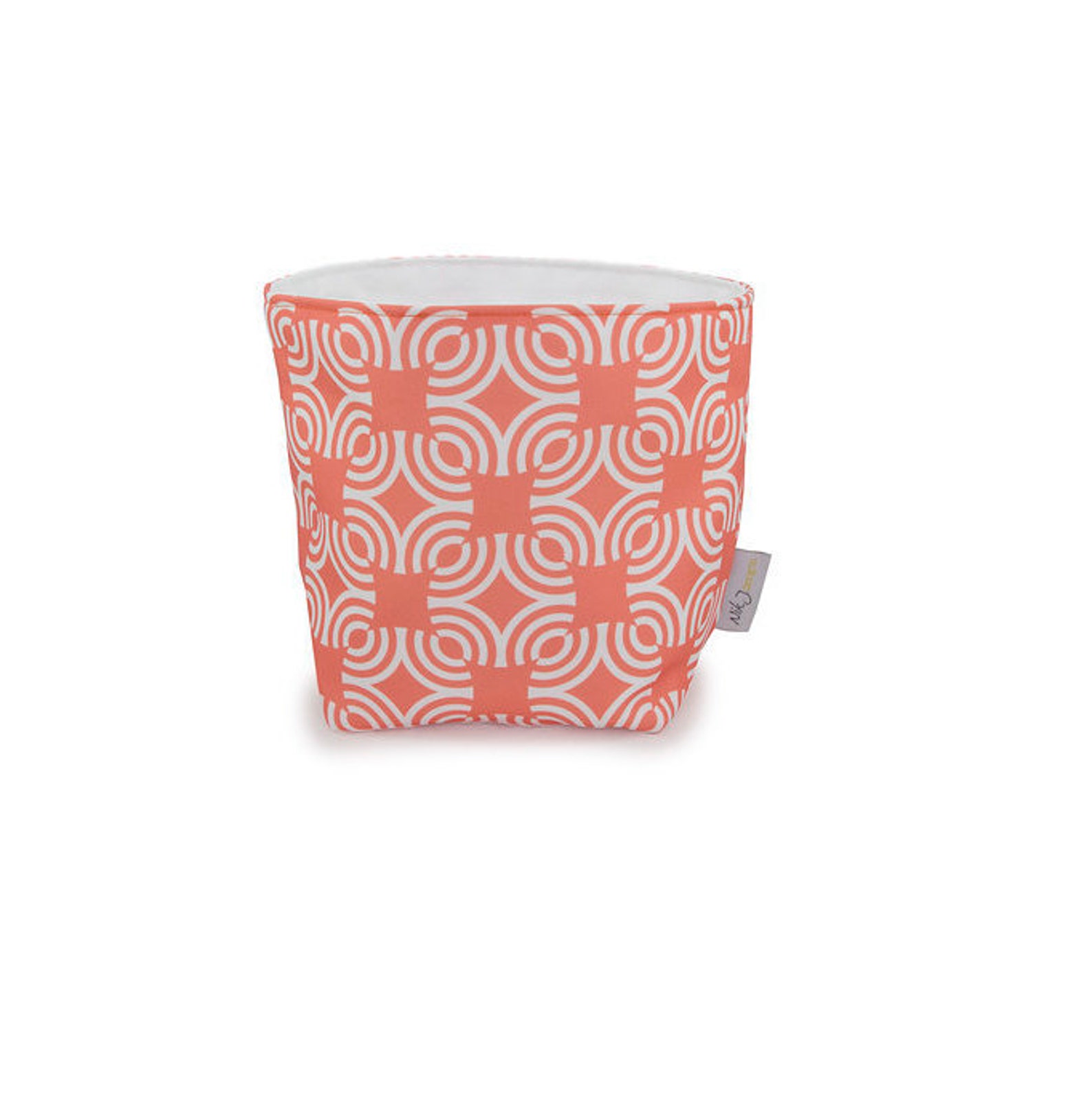 Reversible Fabric Storage Bucket/bin - Saule Modern Print - Etsy