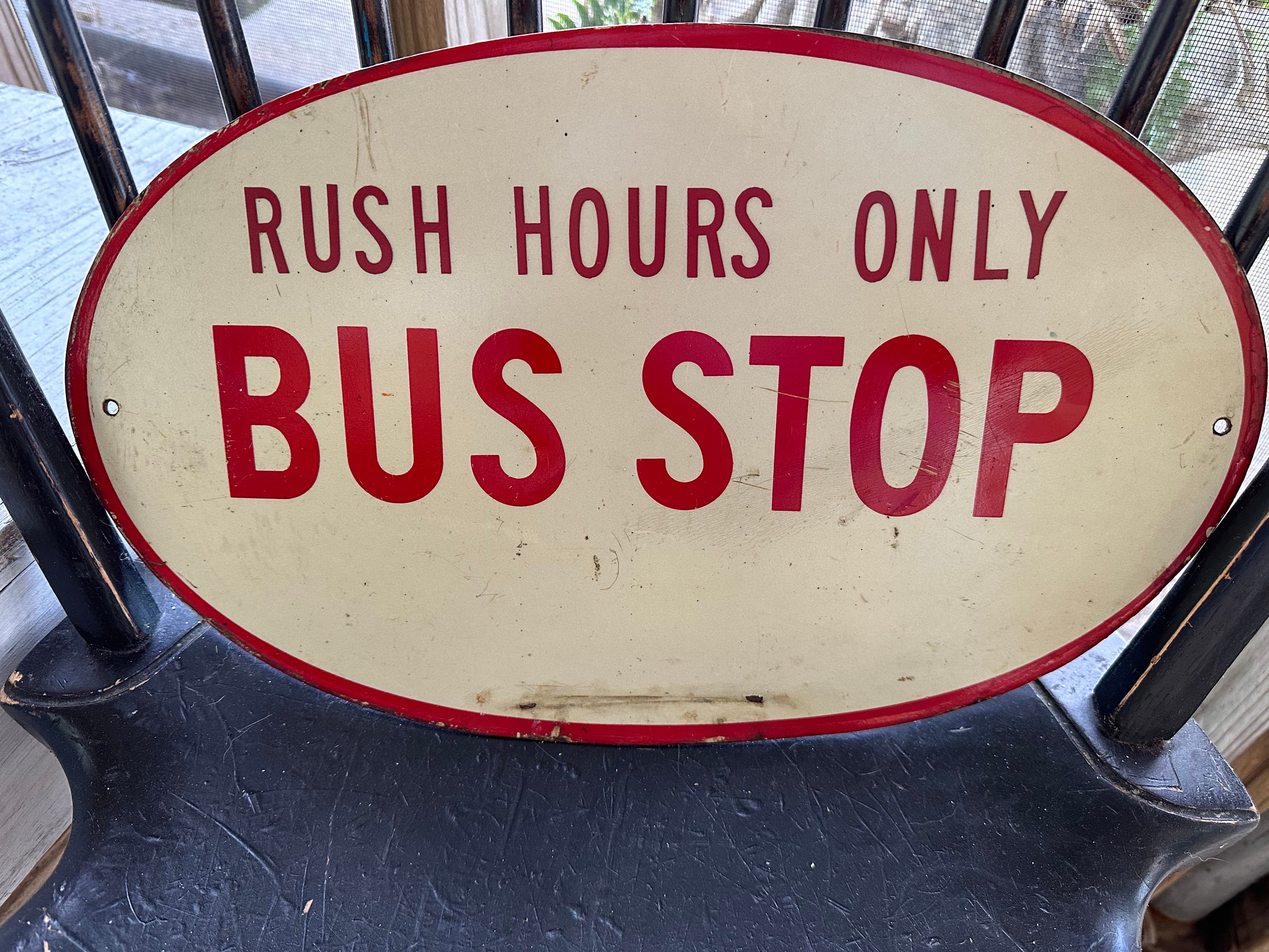 Vintage Bus Stop Sign - Etsy