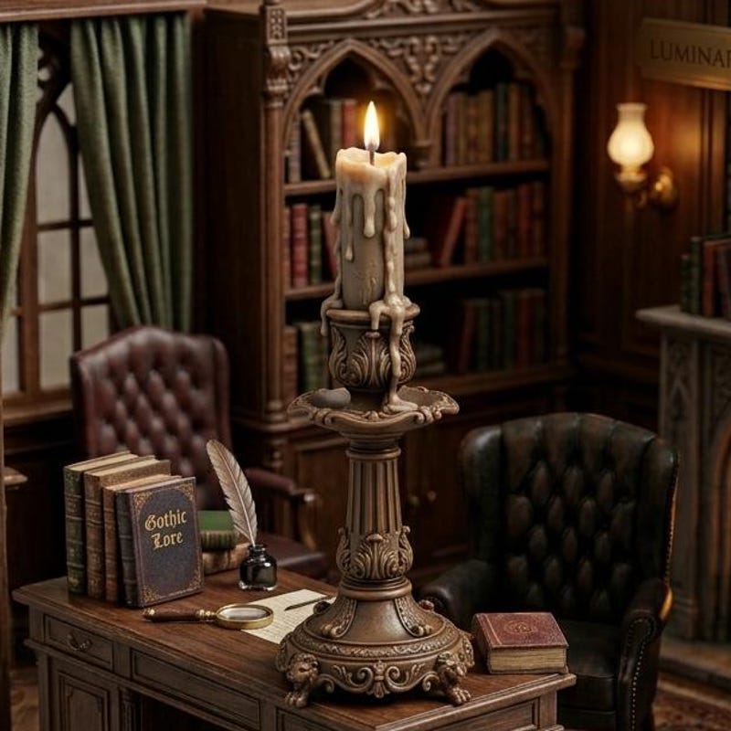 Gothic Candlesticks - Etsy UK