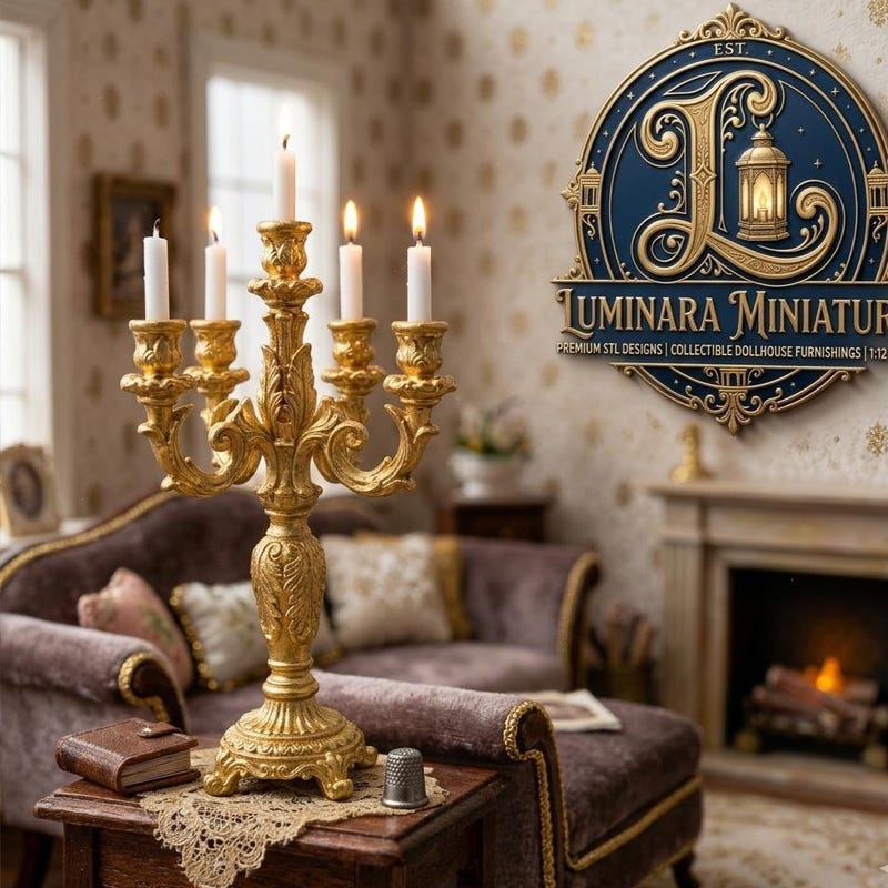 Ornate Candelabra Holder - Etsy