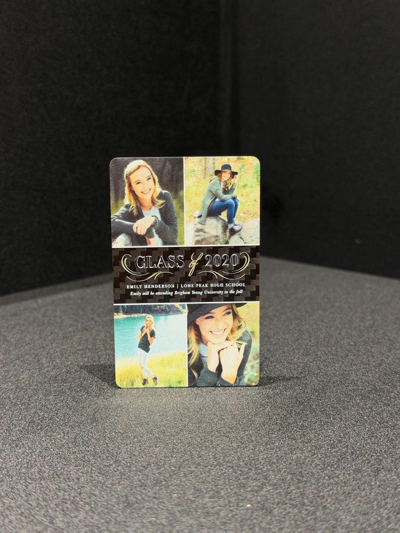 Custom Carbon Fibre Graduation Card - Unique Graduation Invitations ...