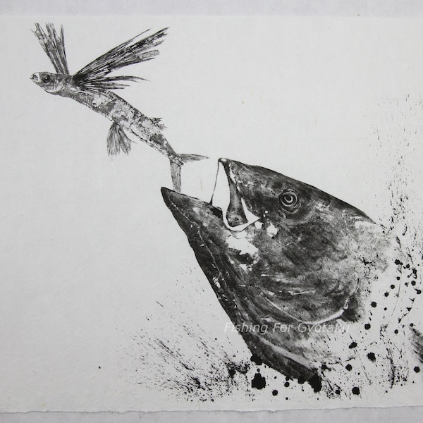 Flying Fish Print - Etsy