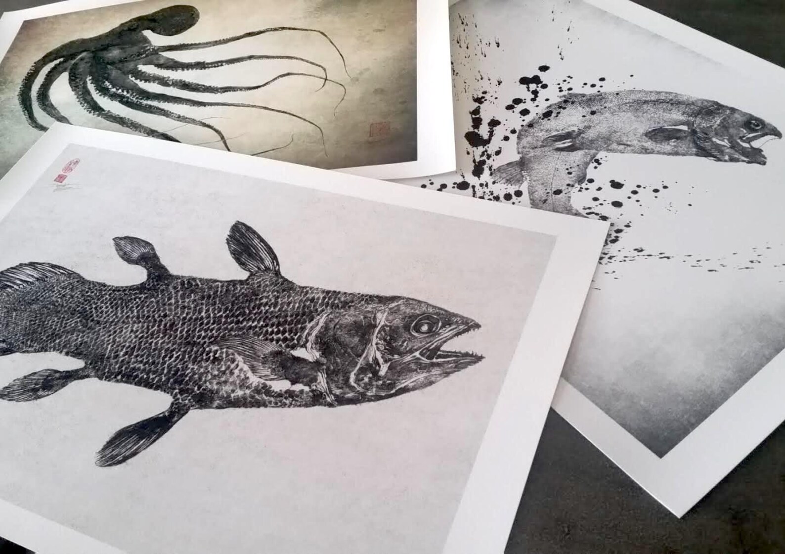 GAR Gyotaku Reproduction Print Traditional Japanese Fish Art | Etsy