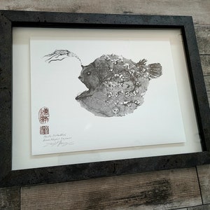 Lancetfish - Deep Water Serpent - Reproduction GYOTAKU Print ...