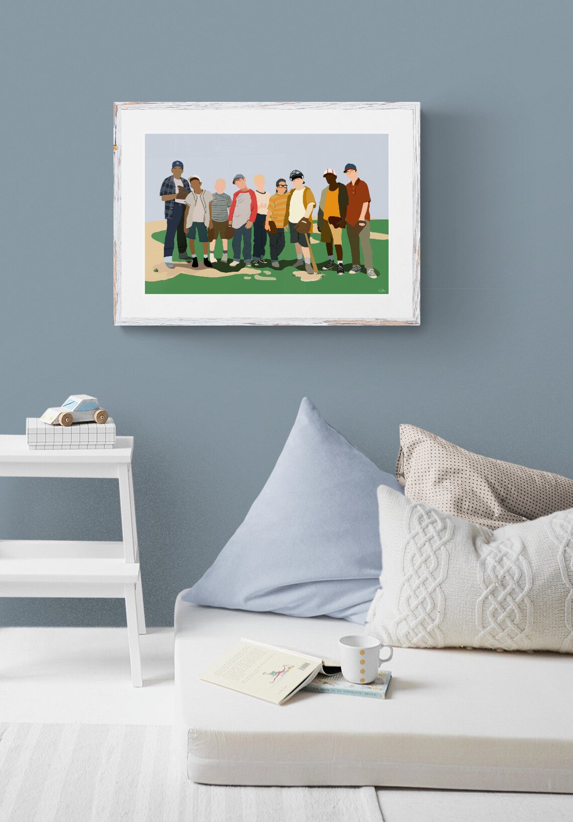 The Sandlot Illustration Art Baseball Decor Movie Poster | Etsy