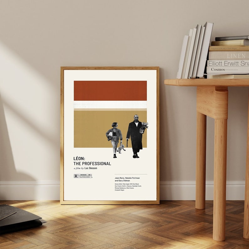 Leon: the Professional Poster, Mid-century Movie Poster, Wall Art, Wall ...