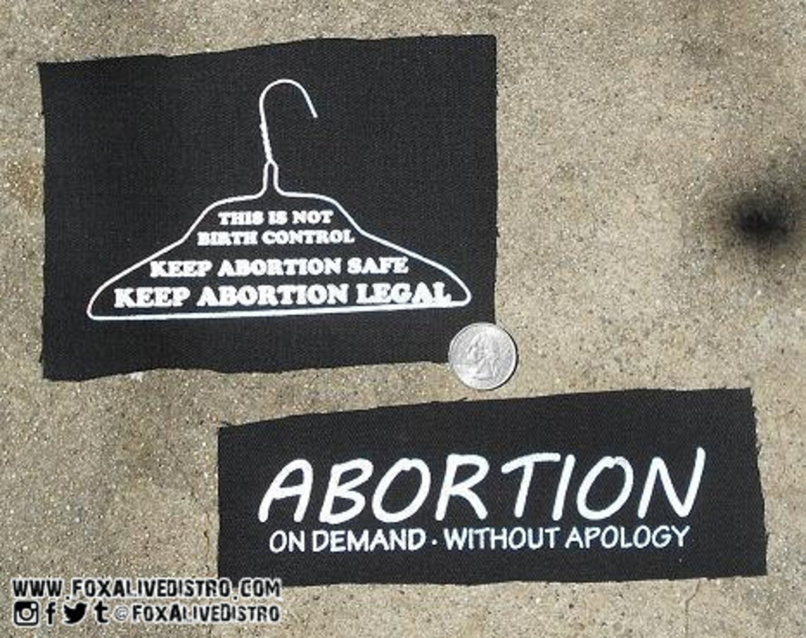 Pro-abortion/choice Coathanger OR No Apologies Patch - Etsy Canada