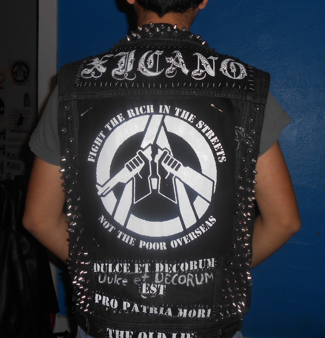 Fight the Rich Not the Poor Punk Back Patch | Etsy