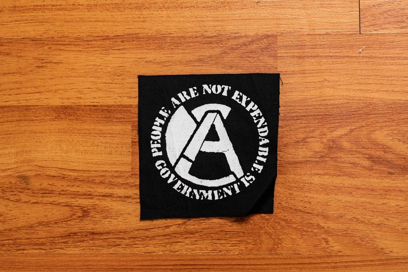 A//Political Logo Patch Anarchy/Peace/Equality | Etsy