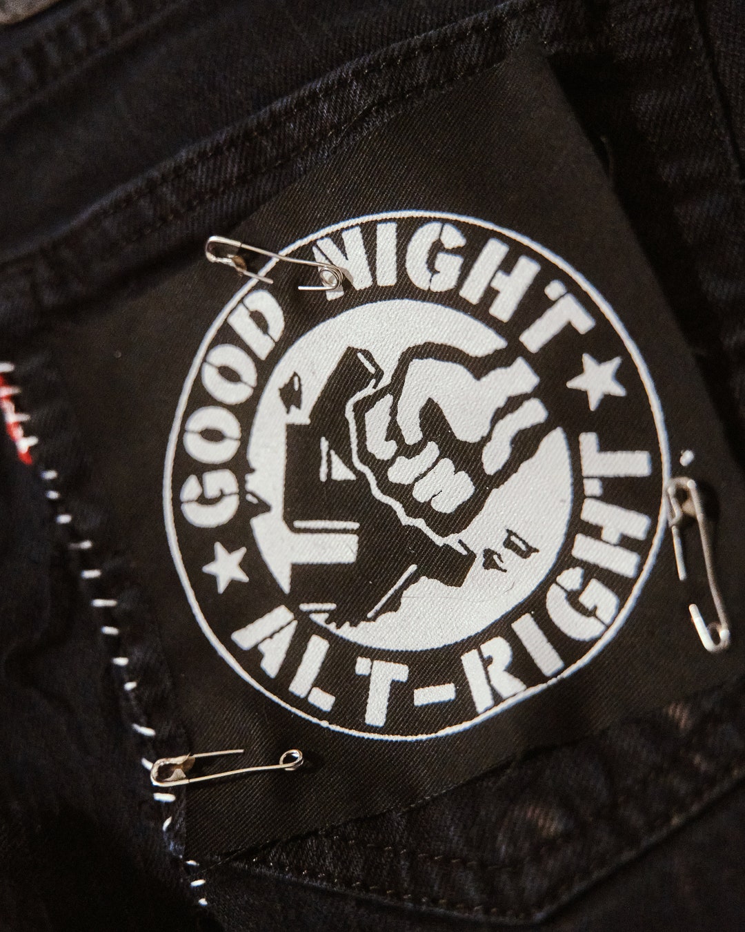 Goodnight Alt Right - SMALL Punk Patch - Etsy