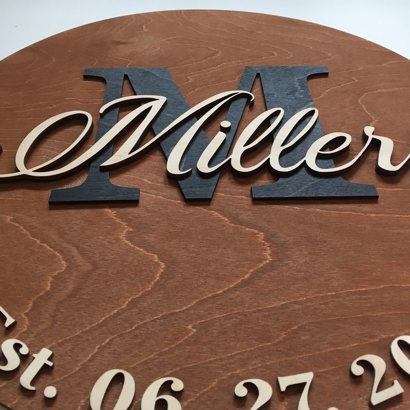 Monogram Signs - Etsy