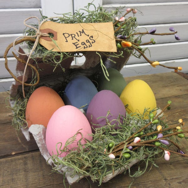 Primitive Eggs - Etsy
